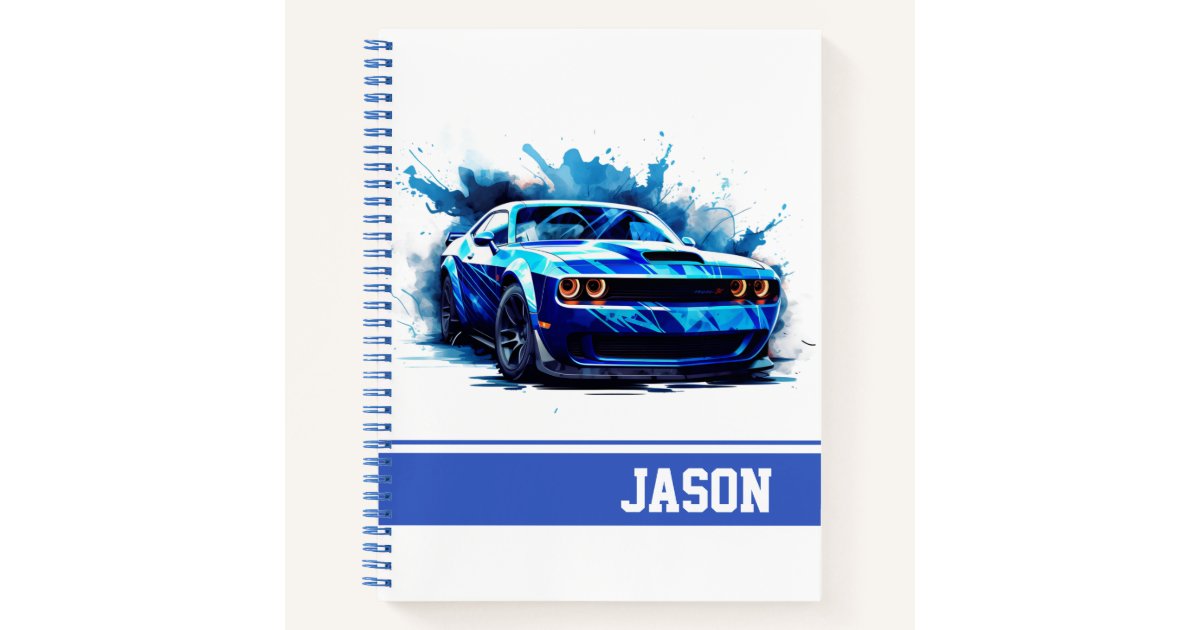 Muscle Car Notebook | Zazzle
