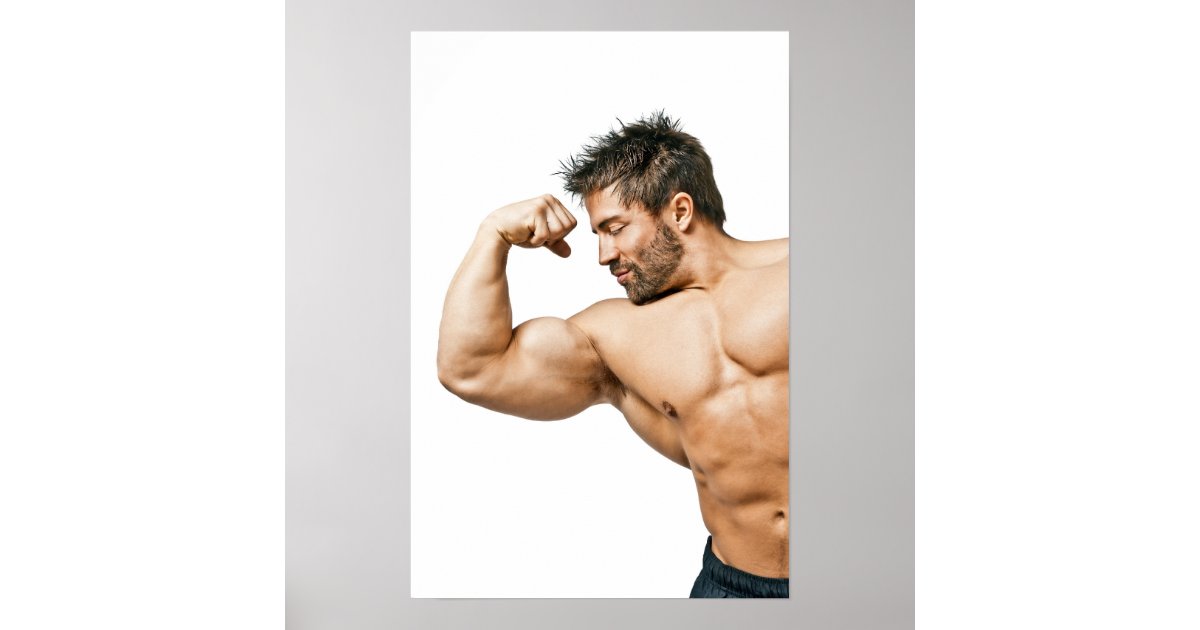 Muscle Man Poster | Zazzle