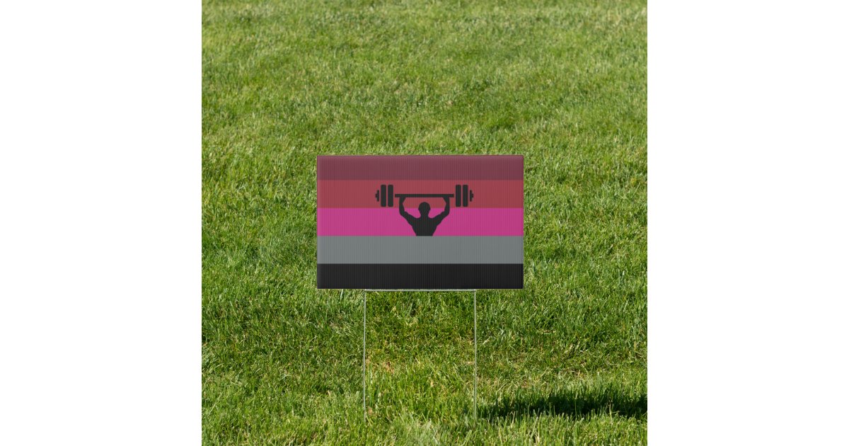 Muscle Pride House Flag Sign | Zazzle