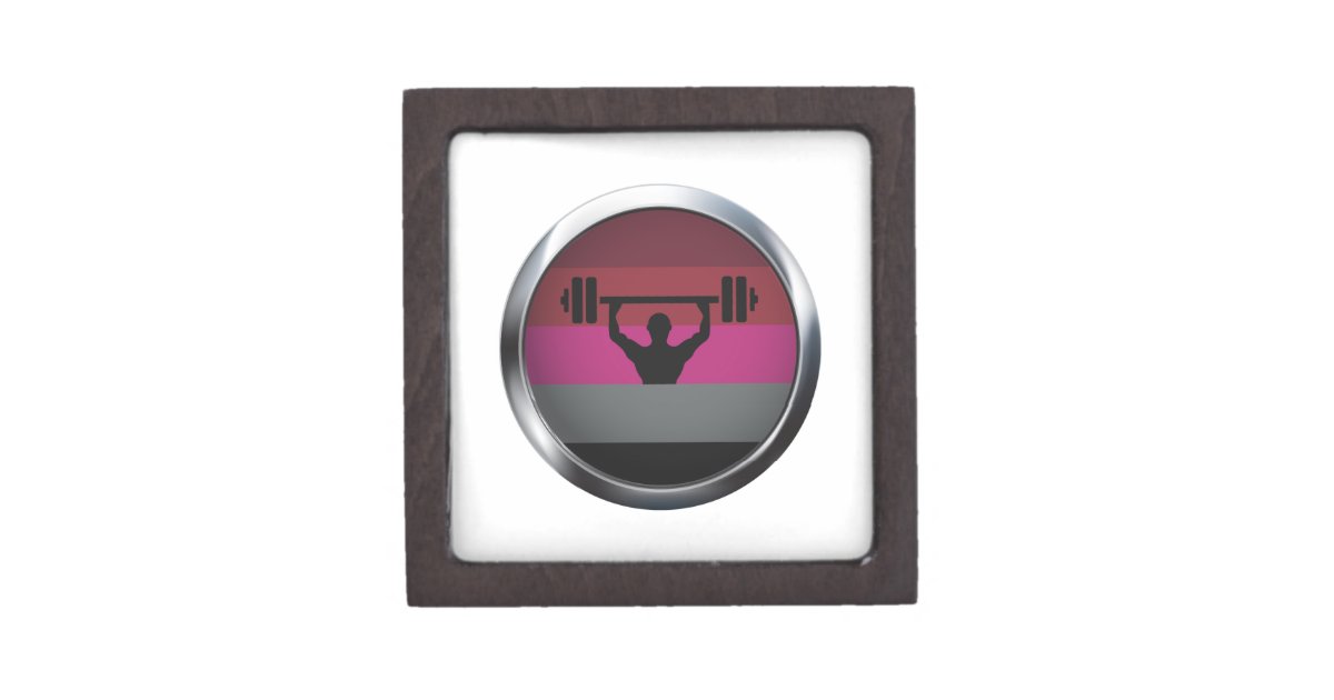 MUSCLE PRIDE MEDALLION KEEPSAKE BOX | Zazzle