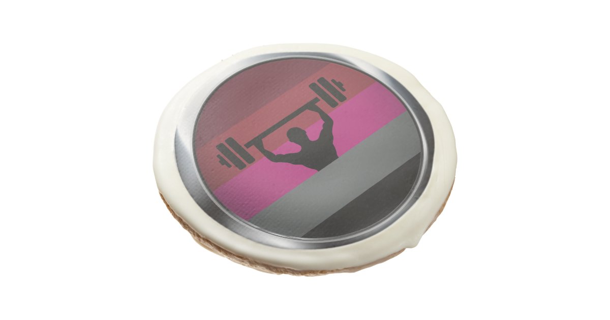 MUSCLE PRIDE MEDALLION SUGAR COOKIE | Zazzle