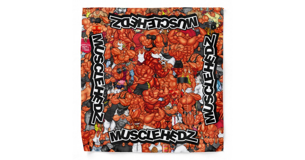 MUSCLEHEDZ COLLAGE BANDANA | Zazzle