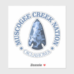Muscogee Creek Nation (arrowhead) Sticker | Zazzle