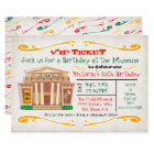Museum Birthday Party Invitation | Zazzle.com