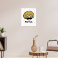 Mush-tache Funny Moustach Mushroom Pun Poster | Zazzle