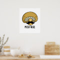 Mush-tache Funny Moustach Mushroom Pun Poster | Zazzle