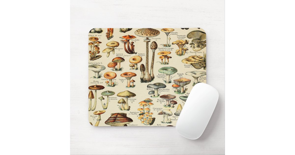 Mushroom Collection Mouse Pad | Zazzle