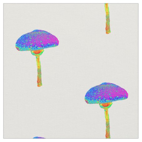 Mushroom Pattern fabric | Zazzle.com