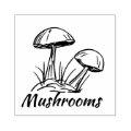 Mushroom Duo Original Hand Drawing Rubber Stamp | Zazzle