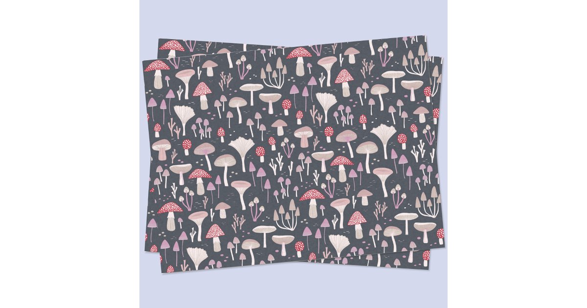 Mushroom Toadstool Fungi Tissue Paper | Zazzle