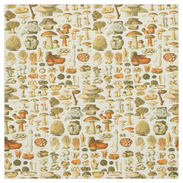 Toadstool Fabric | Zazzle.com