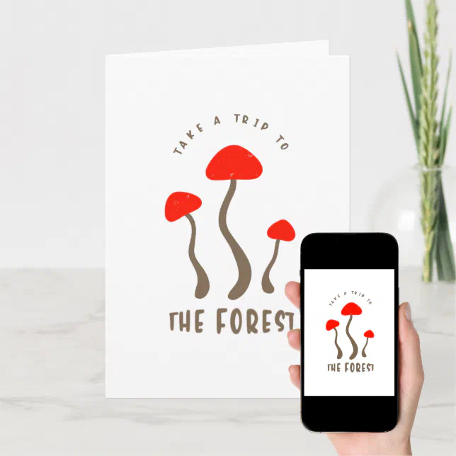 Mushrooms Forest Humor Sayings Mushroom Pickers Card | Zazzle