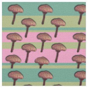 Mushroom Fabric | Zazzle