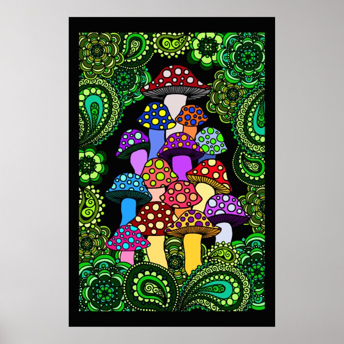 Mushrooms Poster | Zazzle.com