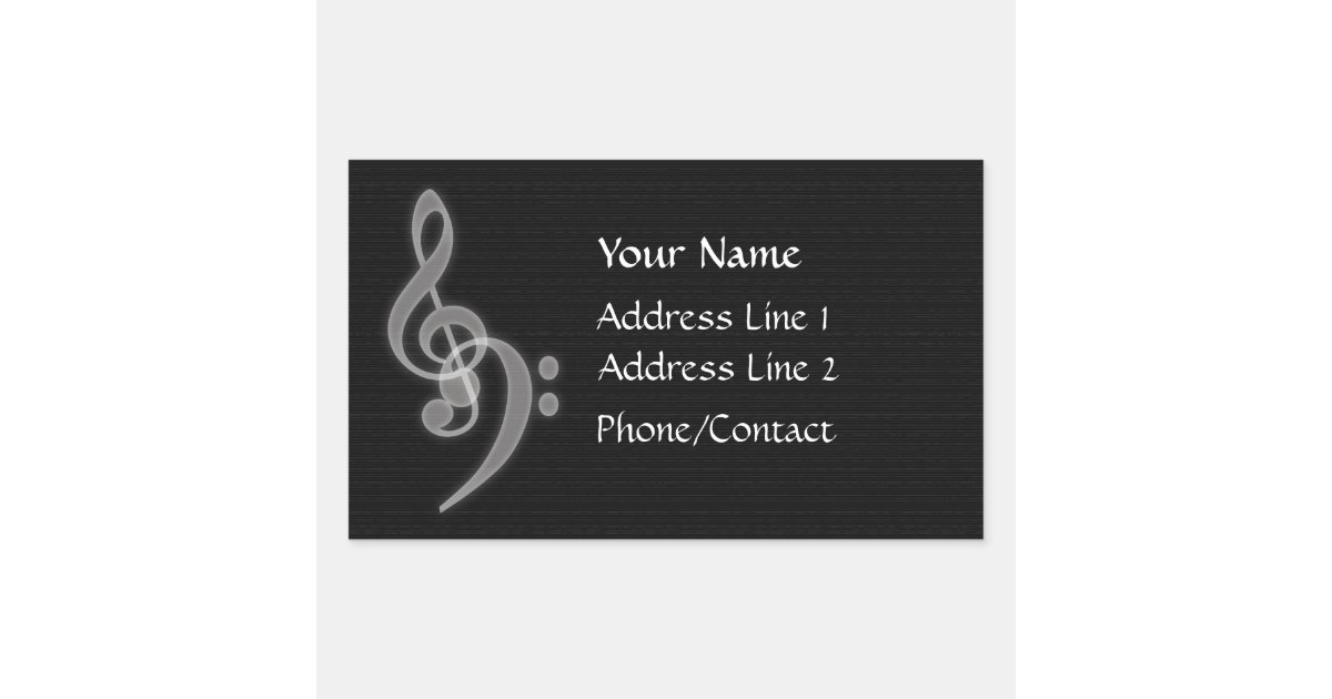 Music Address Sticker | Zazzle