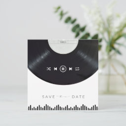 Music Album Cover Wedding Save the Date | Zazzle