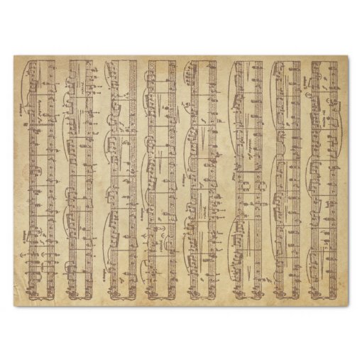 Music and Song Tissue Paper | Zazzle