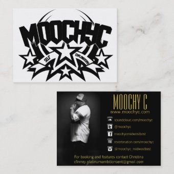 Music Artist Business Card | Zazzle