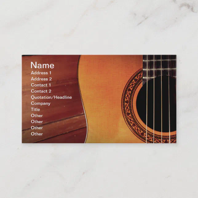 Music Business card | Zazzle