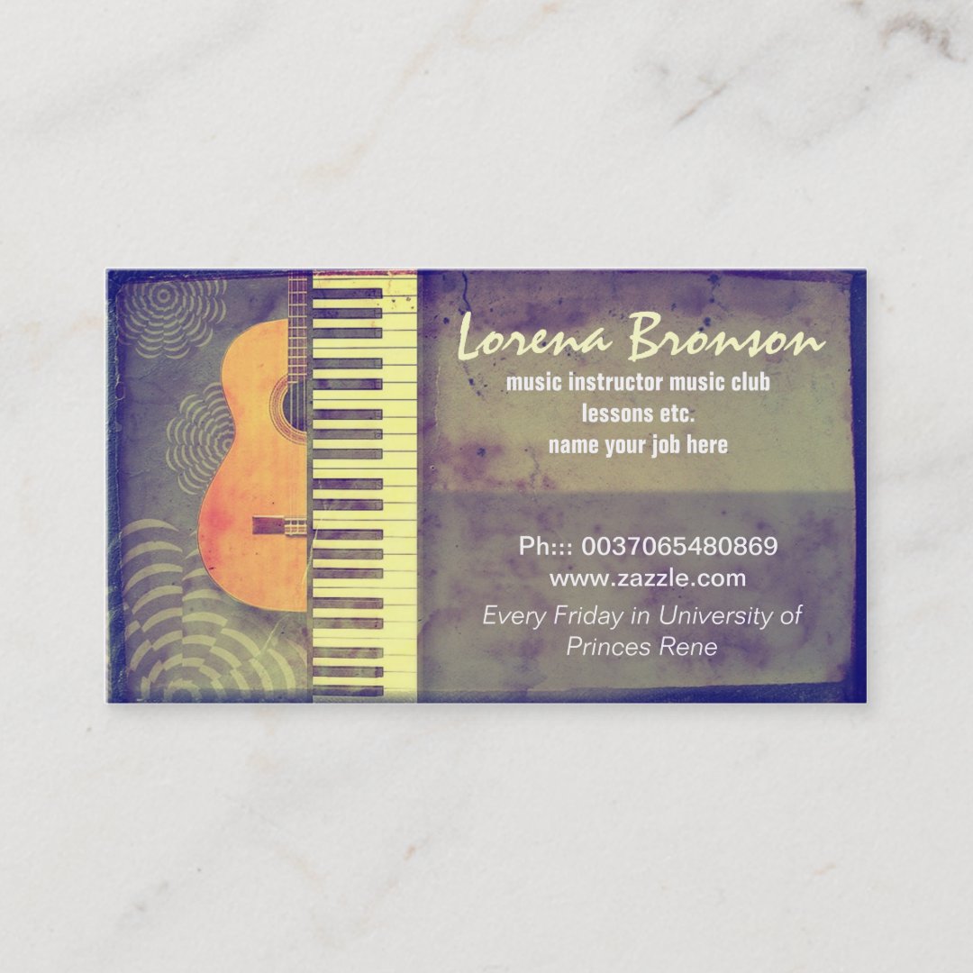 music business card | Zazzle