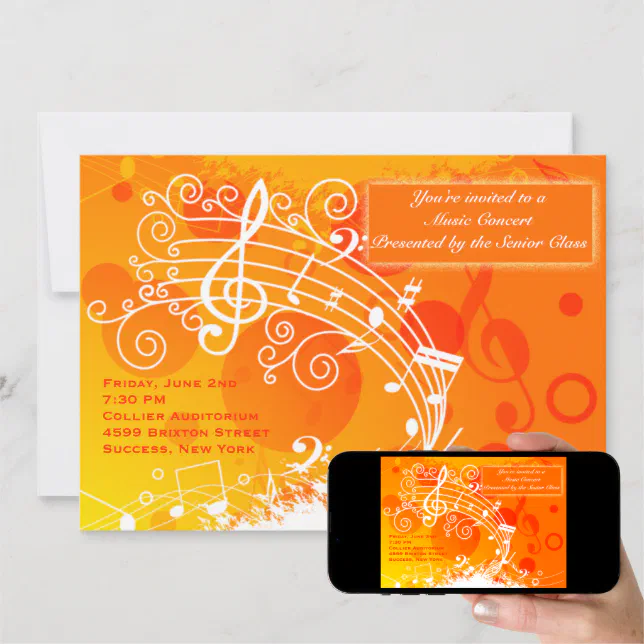 Music Celebration Invitation | Zazzle