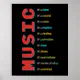 Music Classroom Vocal Orchestra Band Piano Guitar Poster | Zazzle