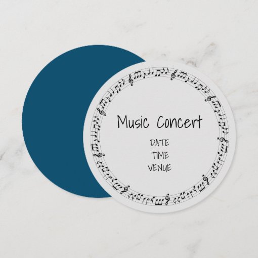 Music concert for kids or students performance invitation | Zazzle