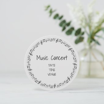 Music concert for kids or students performance invitation | Zazzle