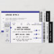 Music Concert Ticket Bachelor Weekend Itinerary Invitation | Zazzle