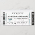 Music Concert VIP Ticket And RSVP Wedding Invitation | Zazzle