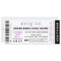 Music Concert VIP Ticket And RSVP Wedding Invitation | Zazzle