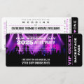 Music Concert VIP Ticket with QR Code Save The Date | Zazzle