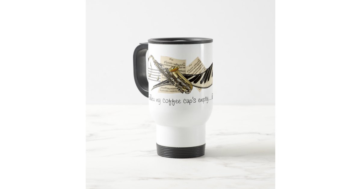 Music Design Travel Mug | Zazzle