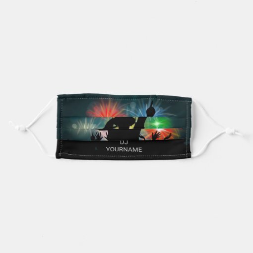 Music DJ custom name face mask | Zazzle