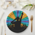 Music DJ paper plates | Zazzle