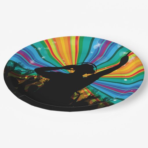 Music DJ paper plates | Zazzle