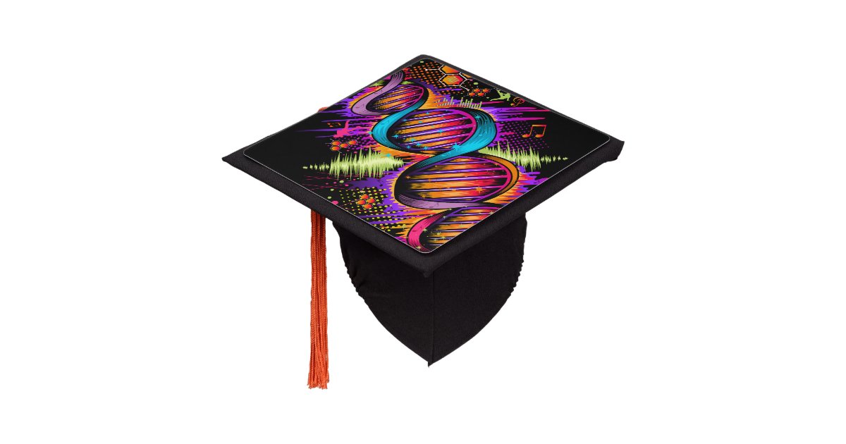 Music DNA Graduation Cap Topper | Zazzle
