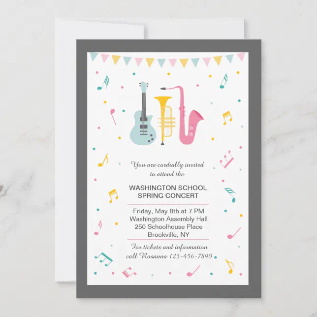 Music Festival Invitation | Zazzle