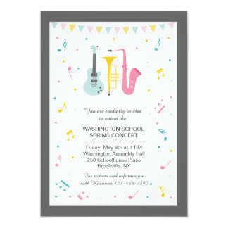 Music Invitations & Announcements | Zazzle