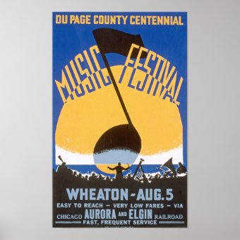 Music Festival Vintage Poster | Zazzle
