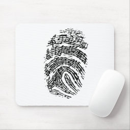 Music Fingerprint Mouse Pad | Zazzle