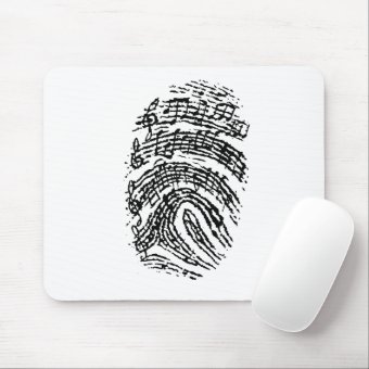 Music Fingerprint Mouse Pad | Zazzle