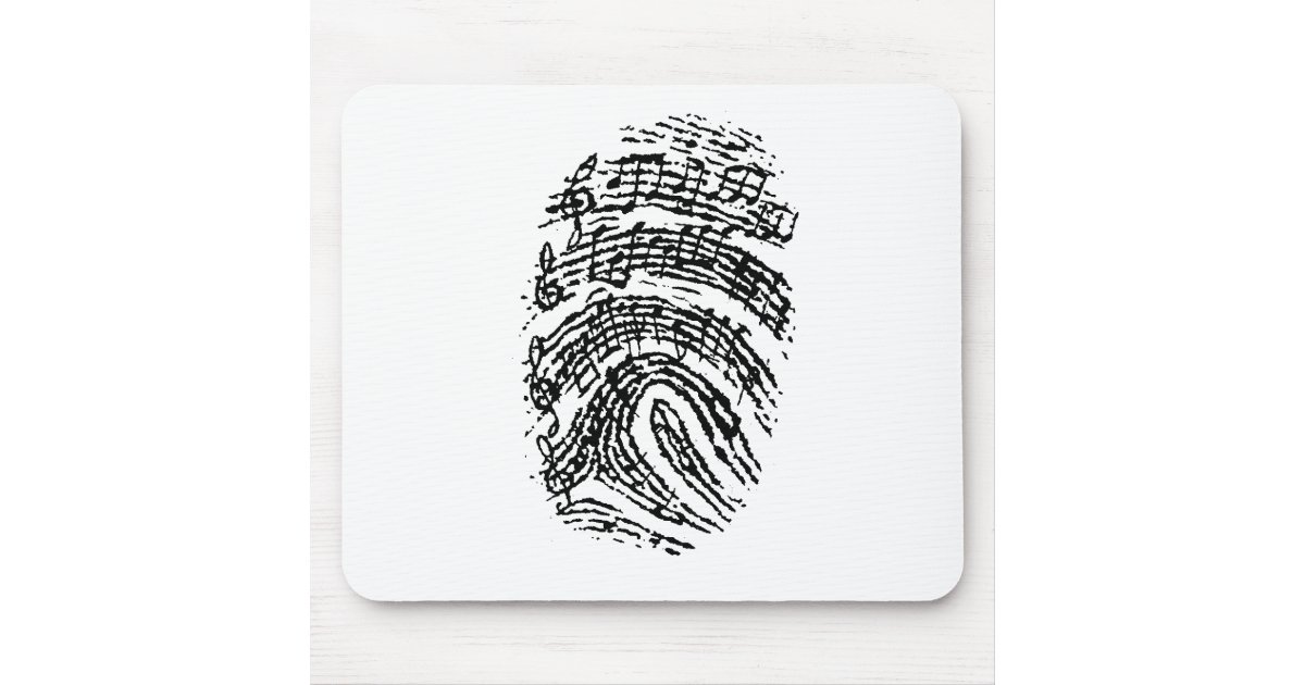 Music Fingerprint Mouse Pad | Zazzle