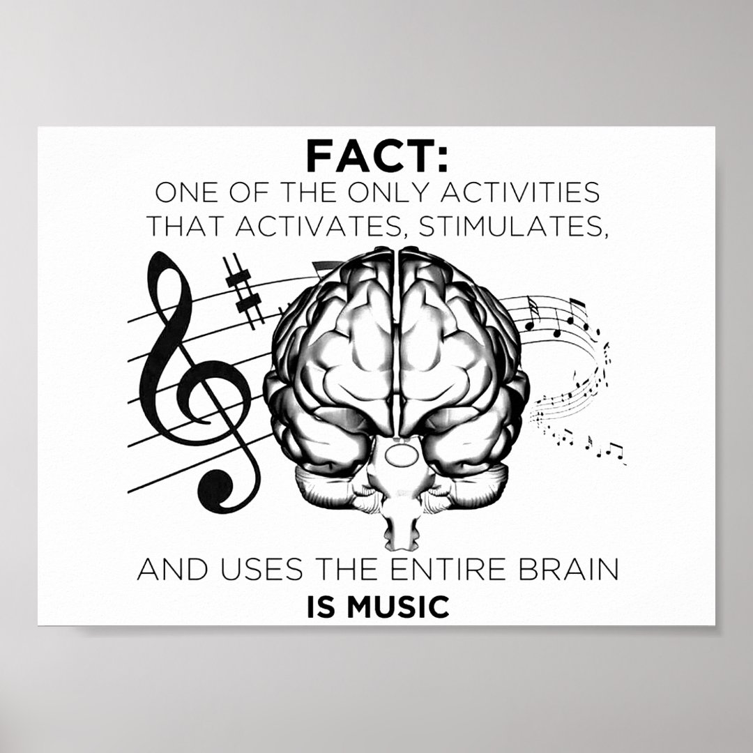 Music for the Mind Poster | Zazzle