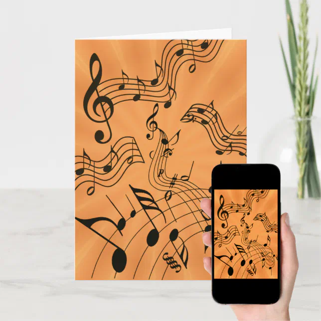 MUSIC Greeting Card | Zazzle