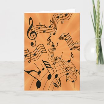 MUSIC Greeting Card | Zazzle