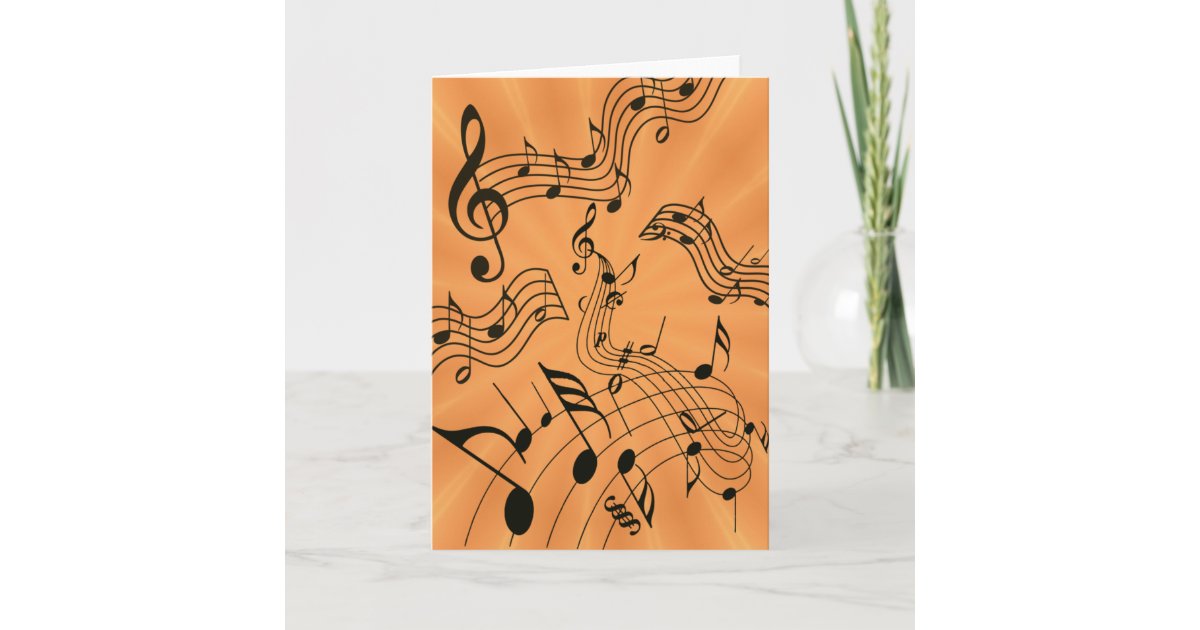MUSIC Greeting Card | Zazzle