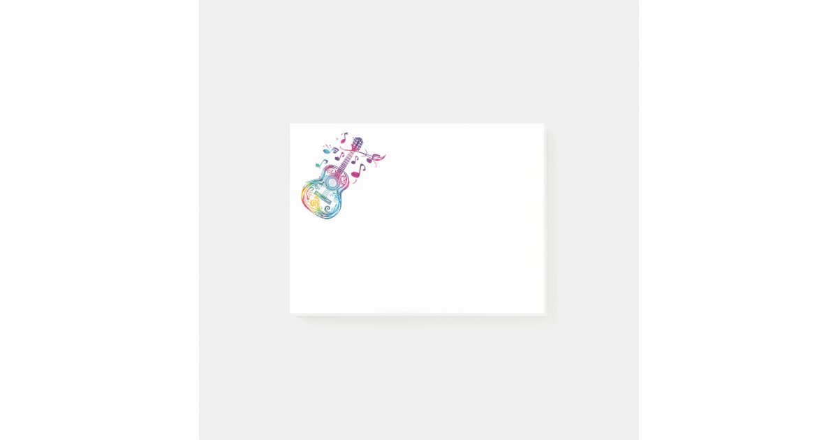 Music Guitar Post-it Notes | Zazzle