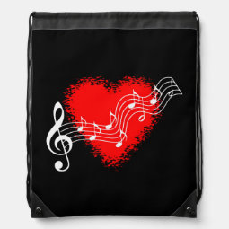 Music Heart Backpack | Zazzle