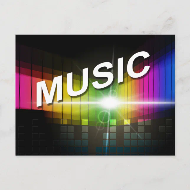 Music Illustration postcard | Zazzle